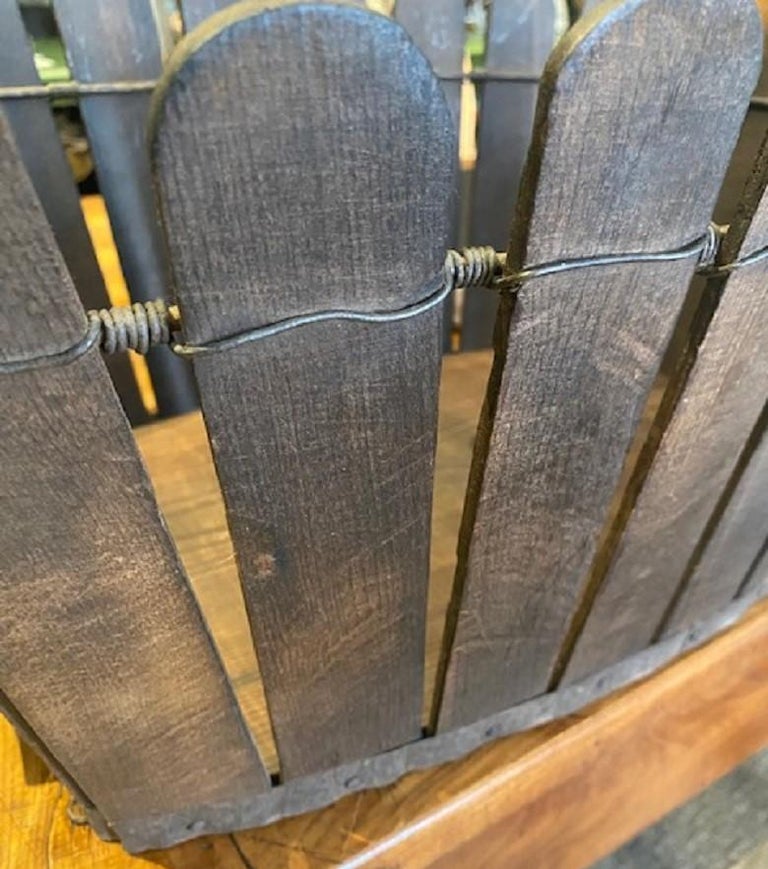 Turn of the Century Century Shaker "Picket Fence" Basket For Sale at ...