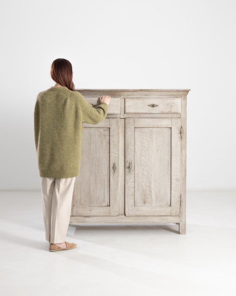 Turn of the Century French Bleached Oak Buffet at 1stDibs