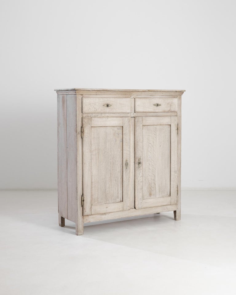 Turn of the Century French Bleached Oak Buffet at 1stDibs