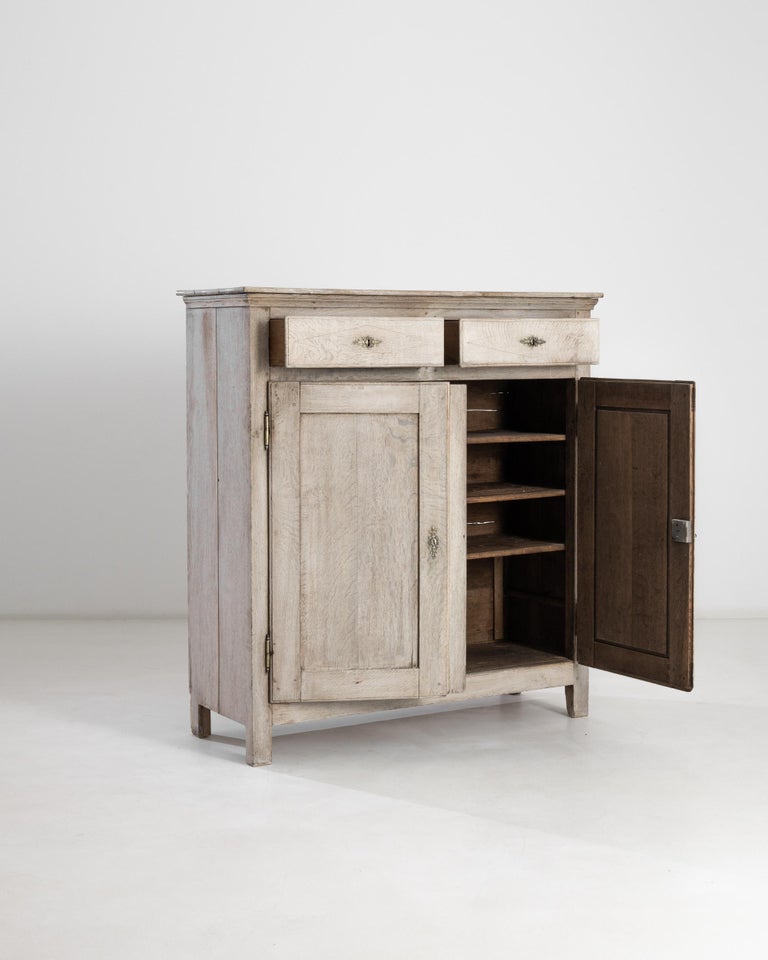 Turn of the Century French Bleached Oak Buffet at 1stDibs