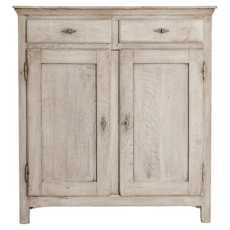 Turn of the Century French Bleached Oak Buffet at 1stDibs