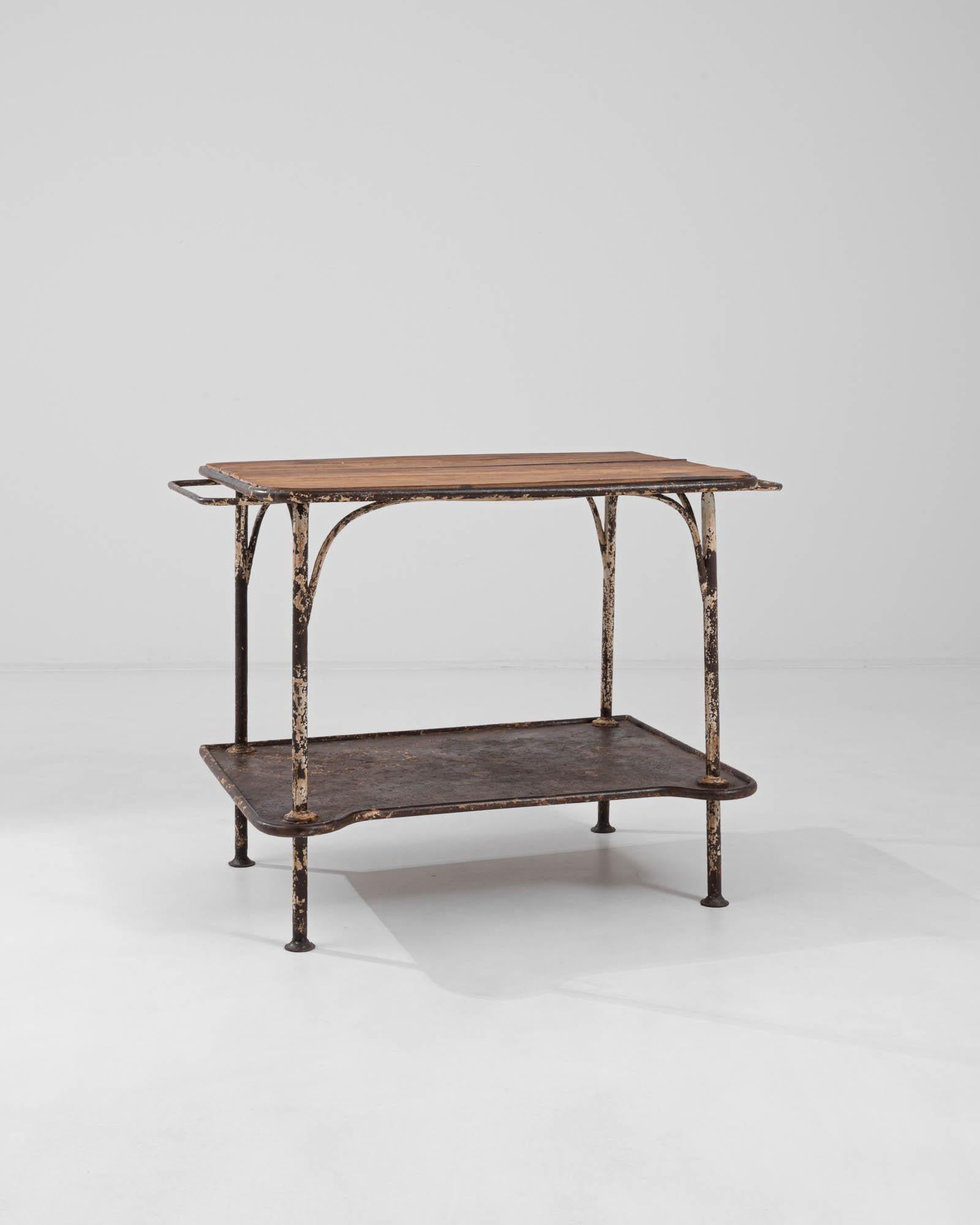 Turn of the Century French Industrial Side Table For Sale at 1stDibs