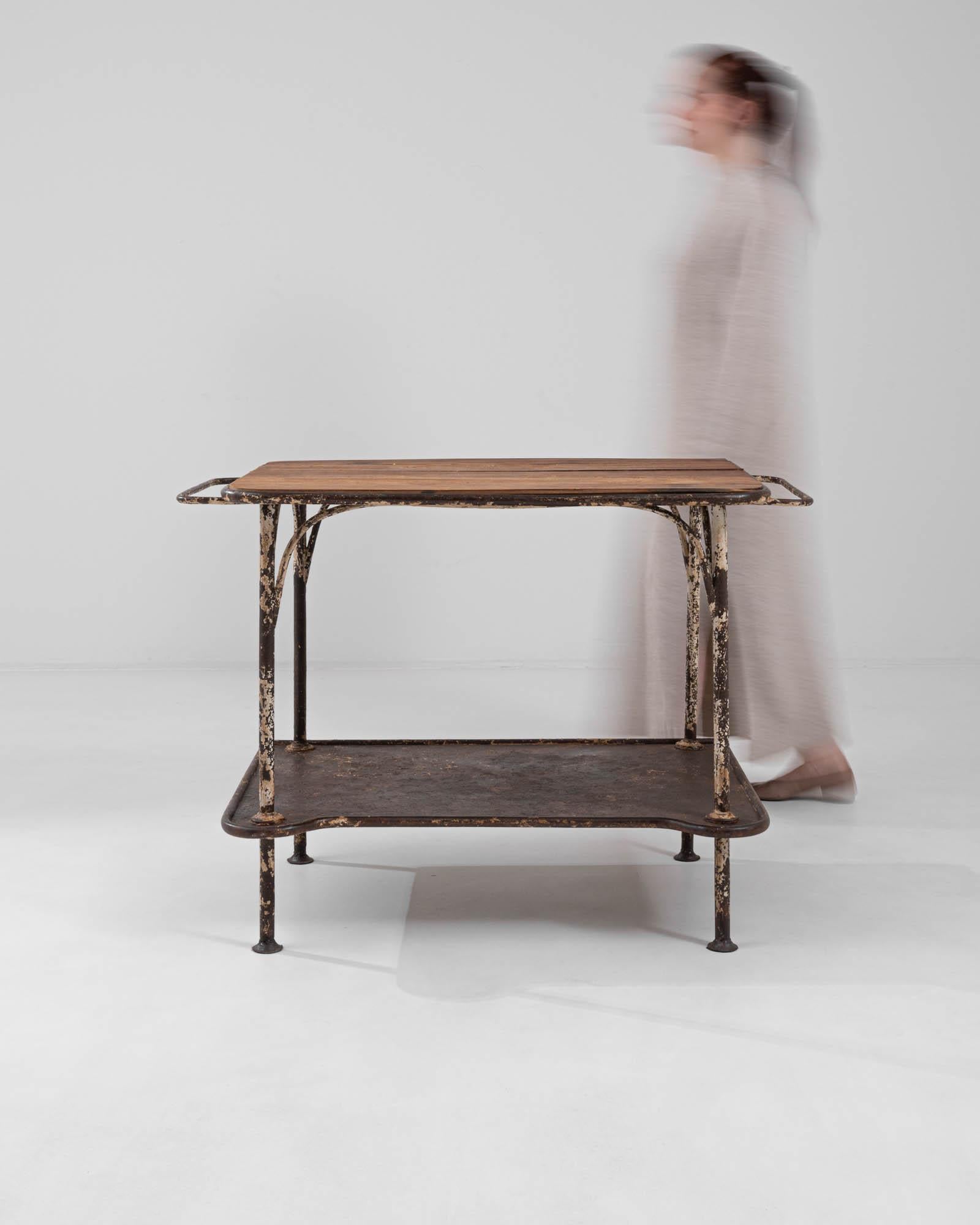 Turn of the Century French Industrial Side Table For Sale at 1stDibs