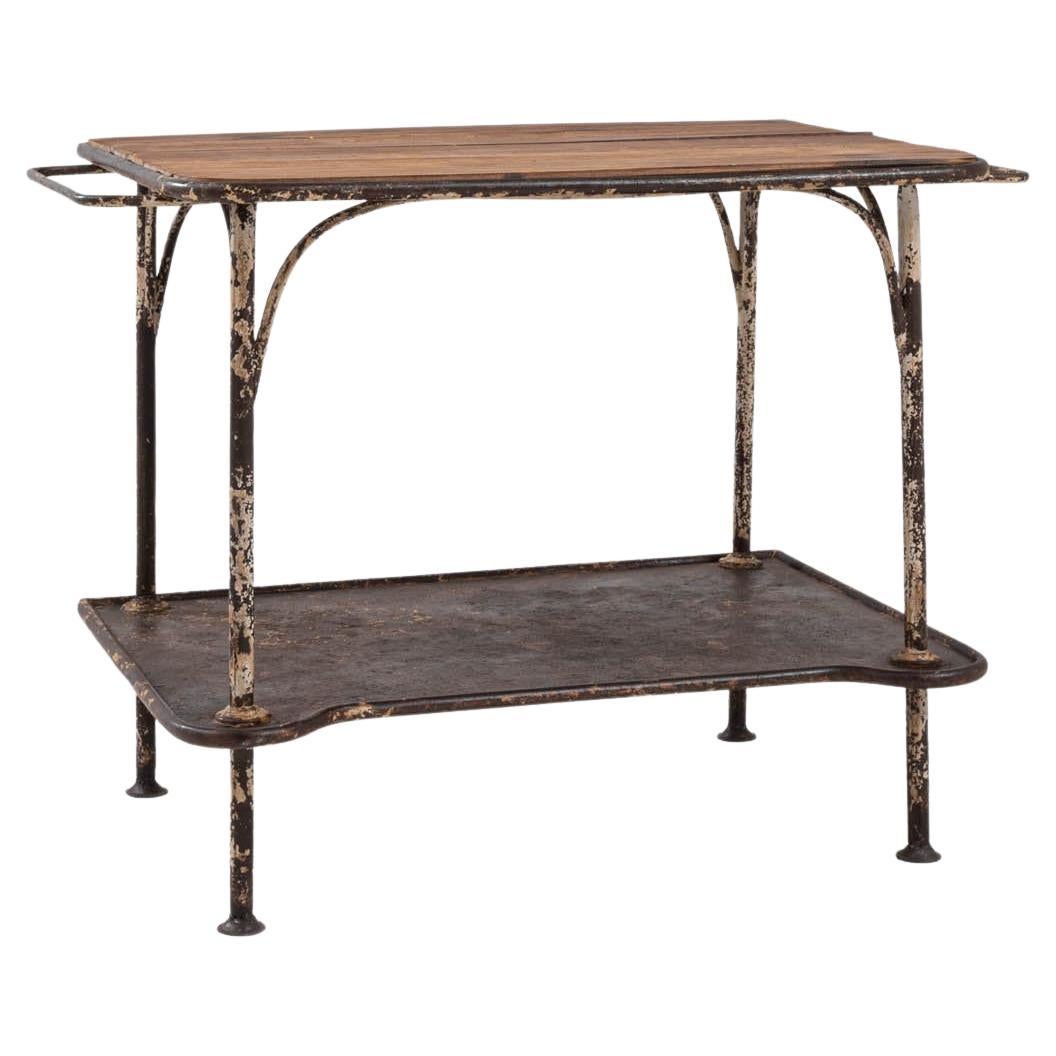 Turn of the Century French Industrial Side Table For Sale at 1stDibs
