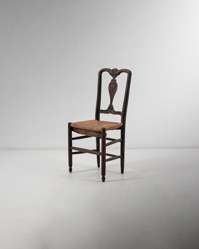 Turn of the Century French Wooden Chair at 1stDibs