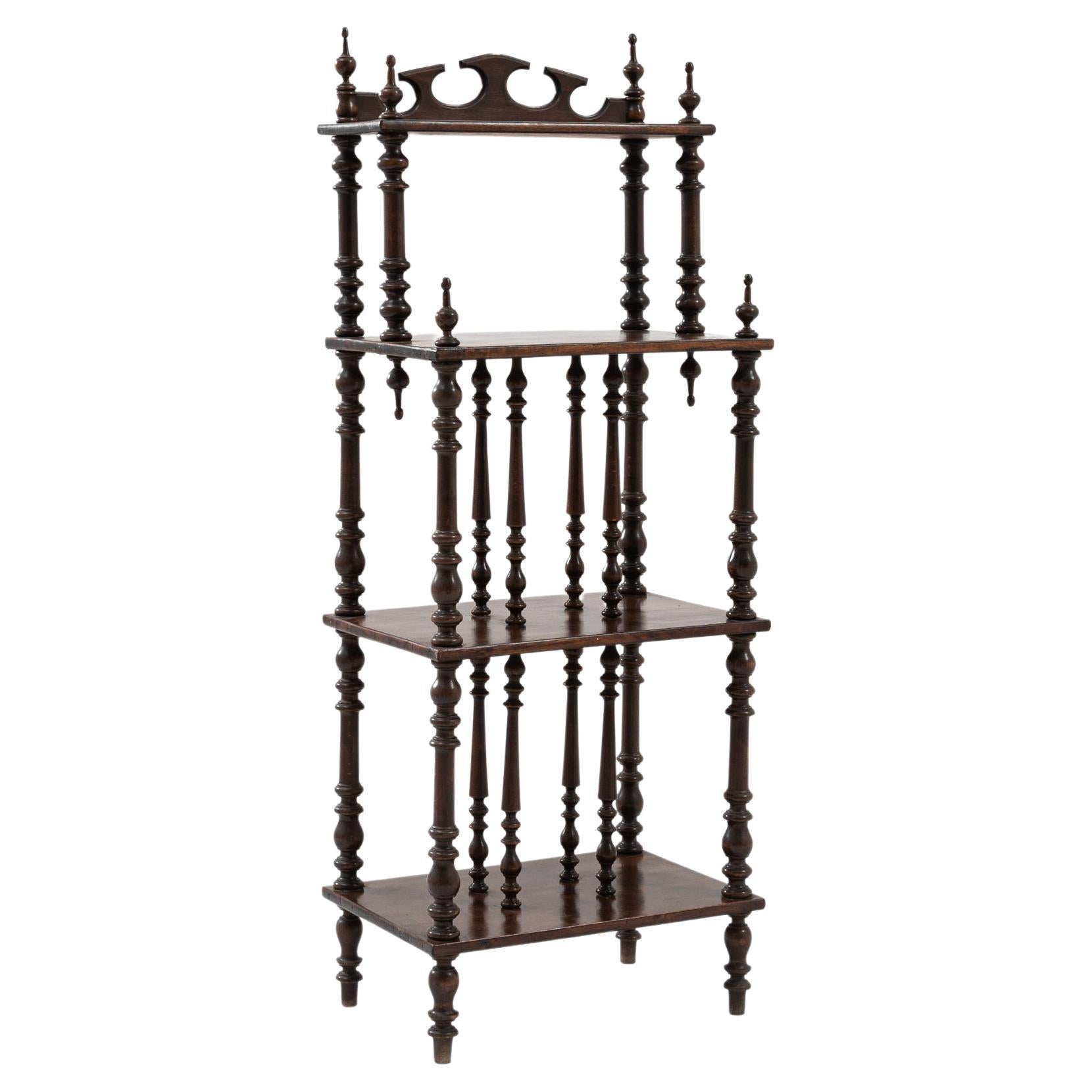 19th Century French Wooden Shelf with Original Patina For Sale at 1stDibs
