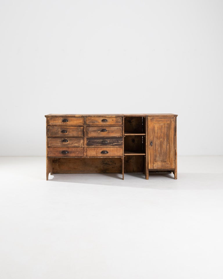 Turn of the Century French Wooden Shop Counter For Sale at 1stDibs