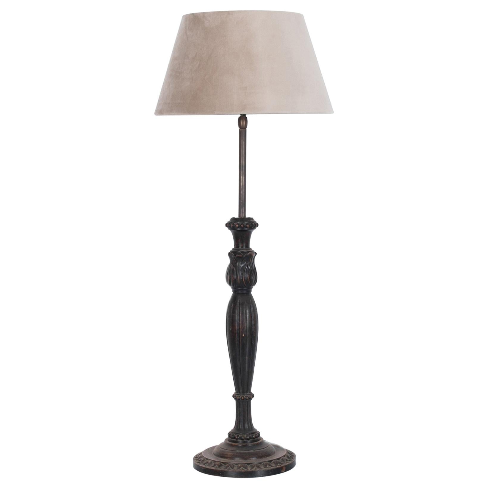 Turn of the Century French Silver Plate Bouillotte Lamp For Sale at 1stDibs