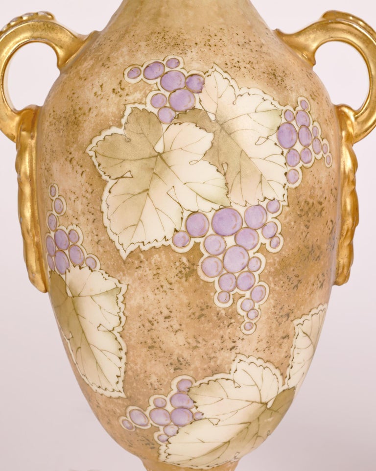 Turn Teplitz RSK Amphora Pair Art Nouveau Hand-Painted Twin Handled ...