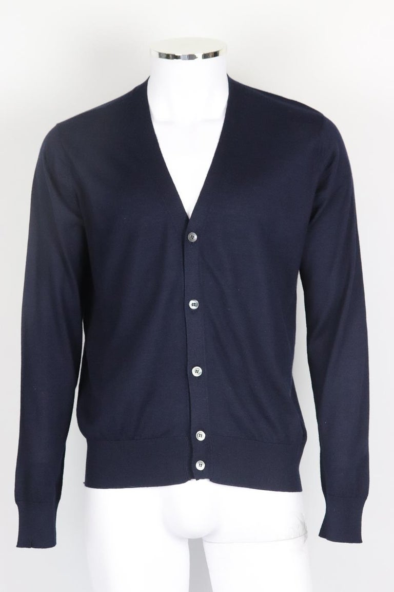Turnbull And Asser Men S Wool And Cashmere Blend Cardigan Large For