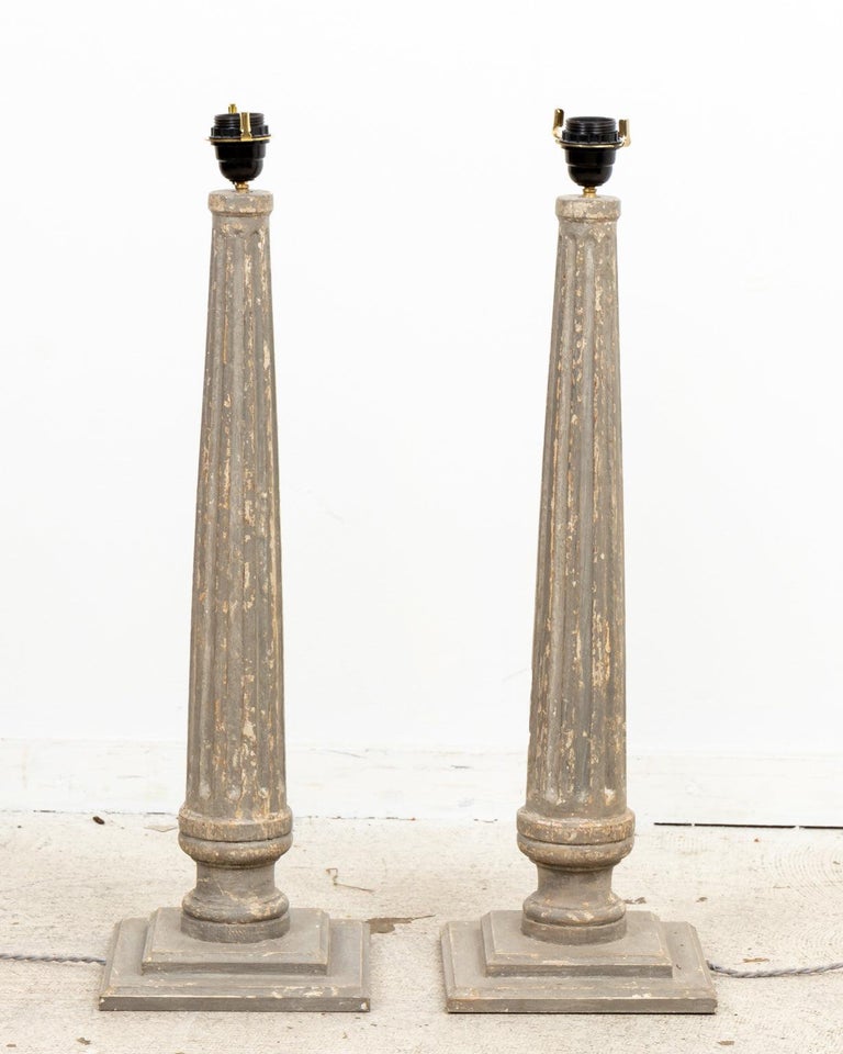 Turned Baluster Lamps For Sale at 1stDibs