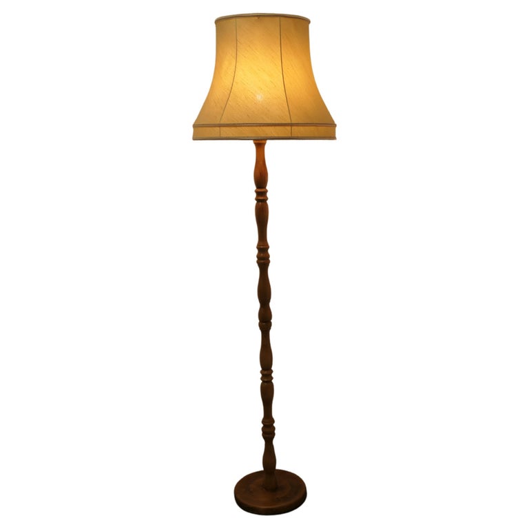 Turned Beech Floor Standing Lamp A skilfully turned piece For Sale at ...