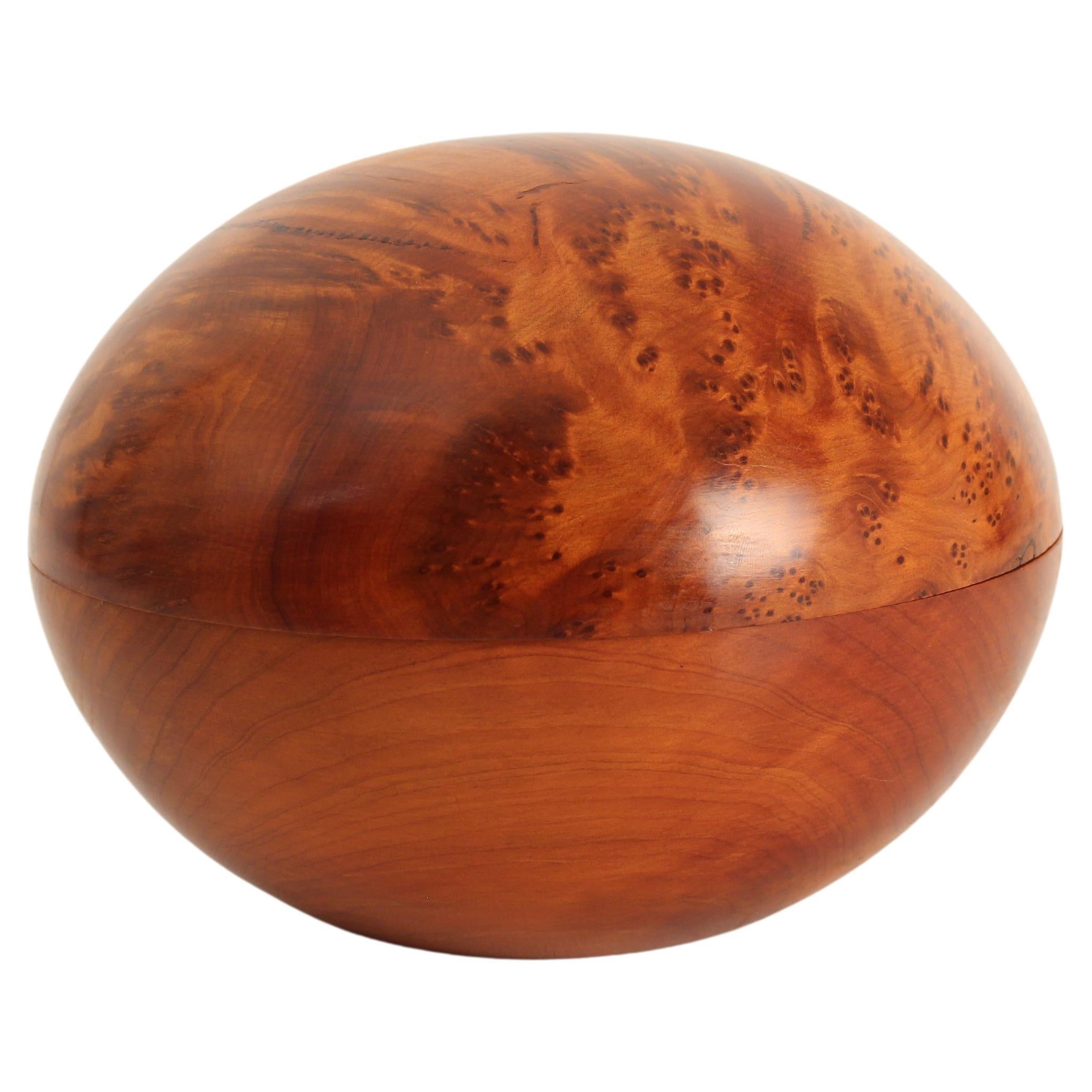 Early American Turned Burl Bowl For Sale at 1stDibs