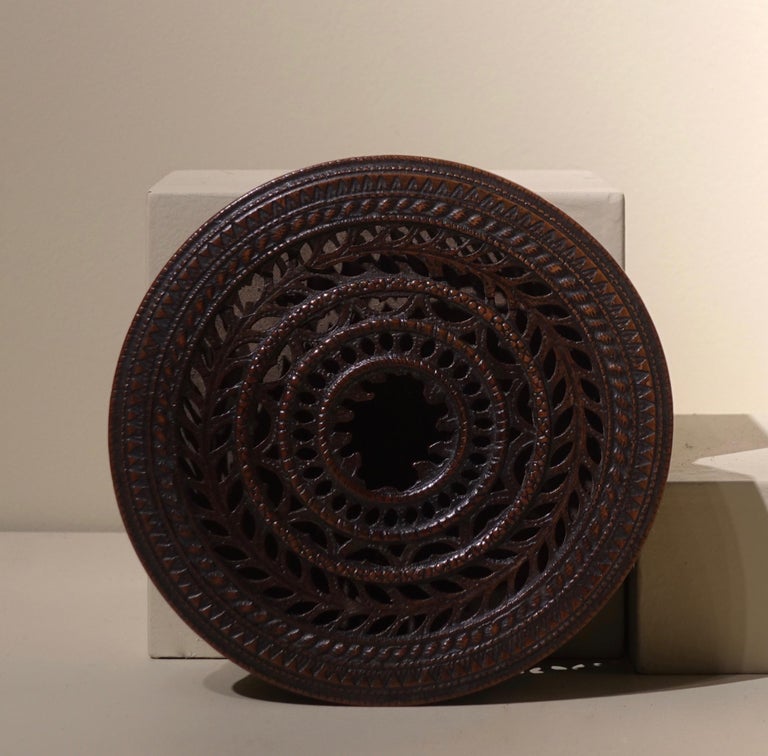 Turned, Engraved Openwork Box, Florence, 17th Century For Sale at 1stDibs
