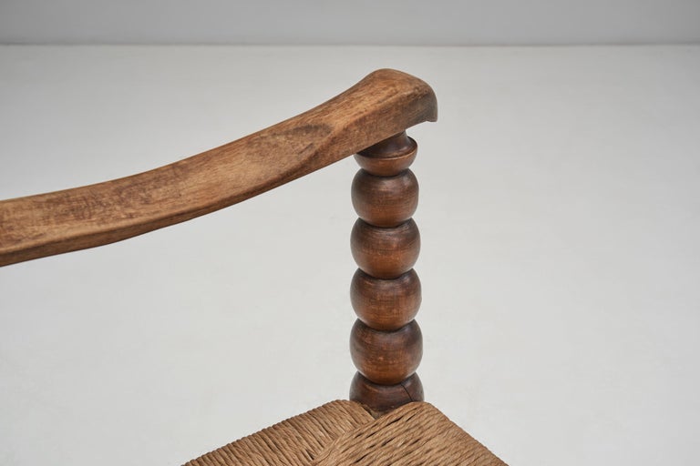 Turned French Low Chairs, France, 1960s For Sale at 1stDibs