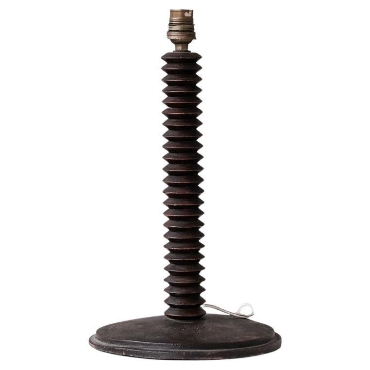 Block Crystal Table Lamp in the Manner of JMF, France 1950's For Sale ...