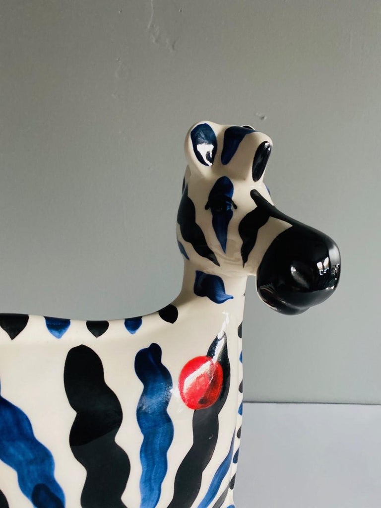Turov Arts Ceramic Zebra Figure at 1stDibs