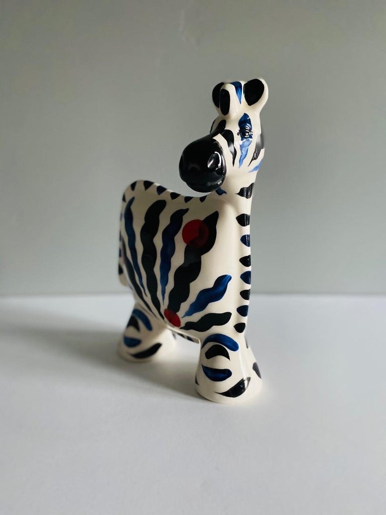 Turov Arts Ceramic Zebra Figure at 1stDibs