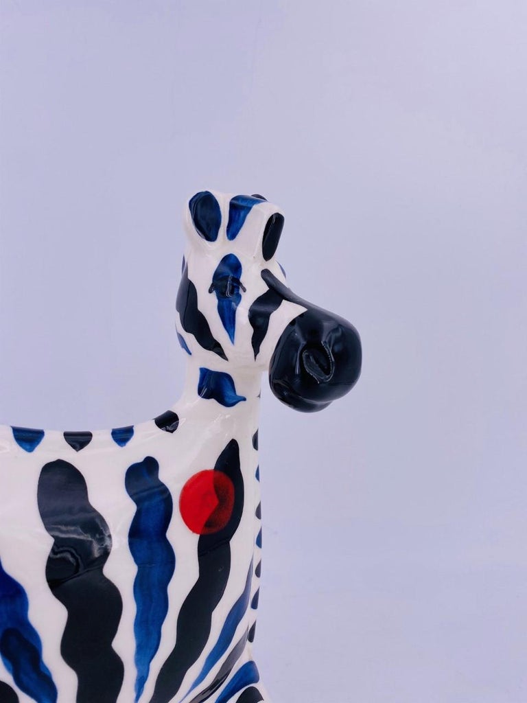 Turov Arts Ceramic Zebra Figure at 1stDibs