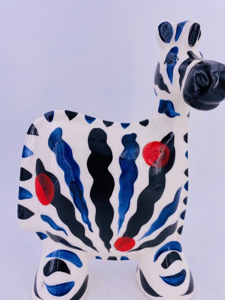 Turov Arts Ceramic Zebra Figure at 1stDibs