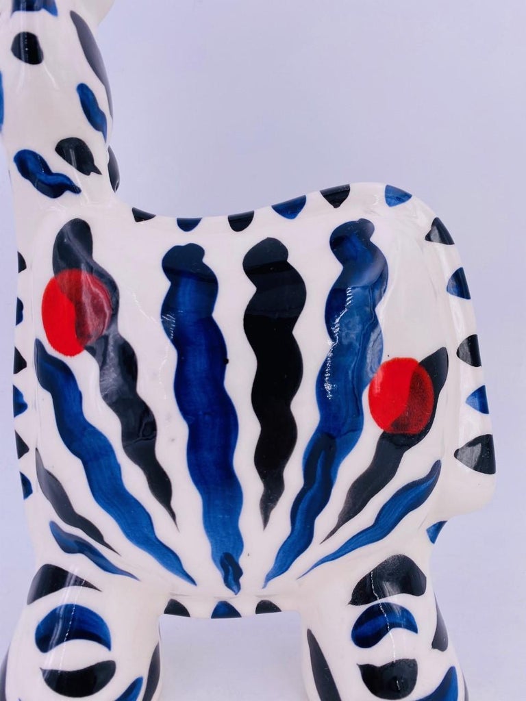 Turov Arts Ceramic Zebra Figure at 1stDibs