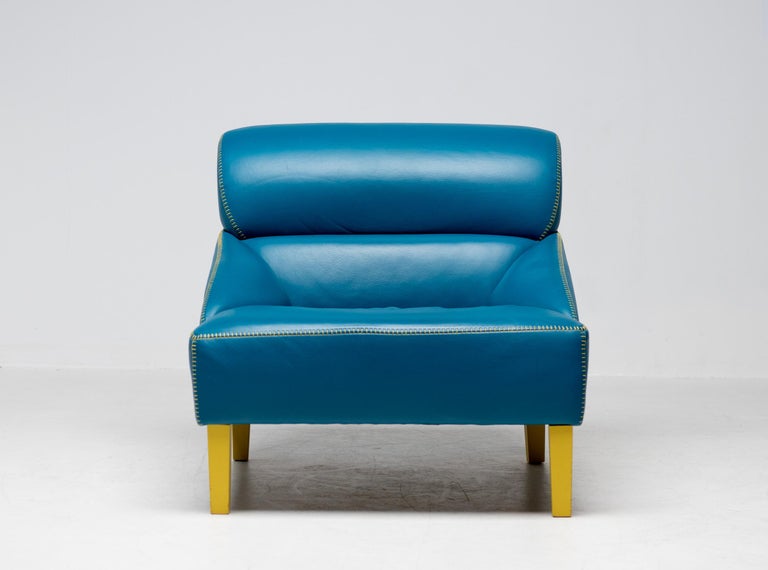 Turquoise Love Seat by Nicoline Salotti For Sale at 1stDibs