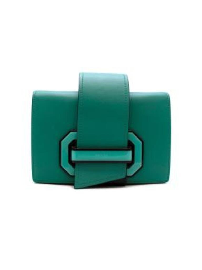 Turquoise Plex Ribbon Shoulder Bag For Sale at 1stDibs