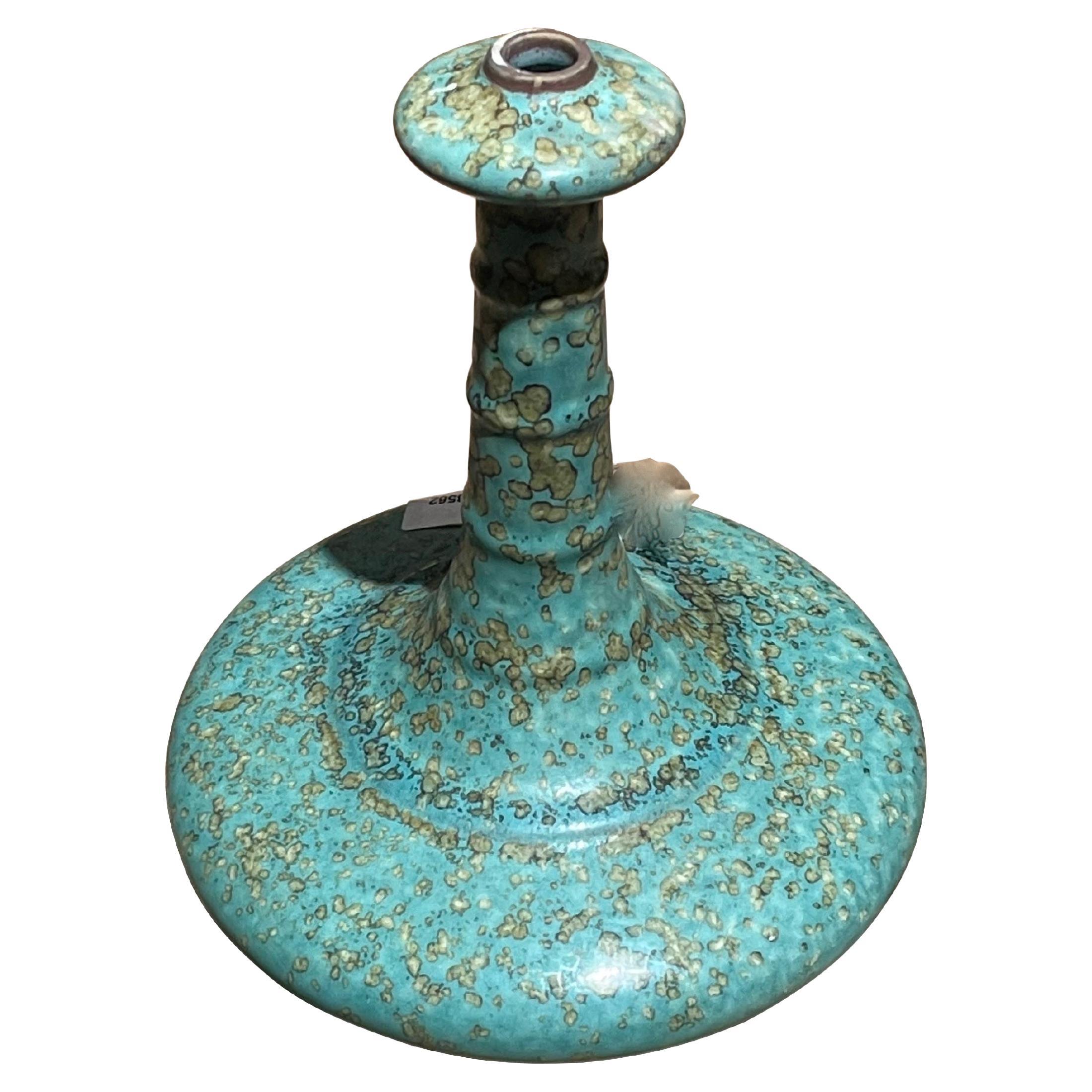 Burgundy and Turquoise Glazed Vase, China, Contemporary at 1stDibs