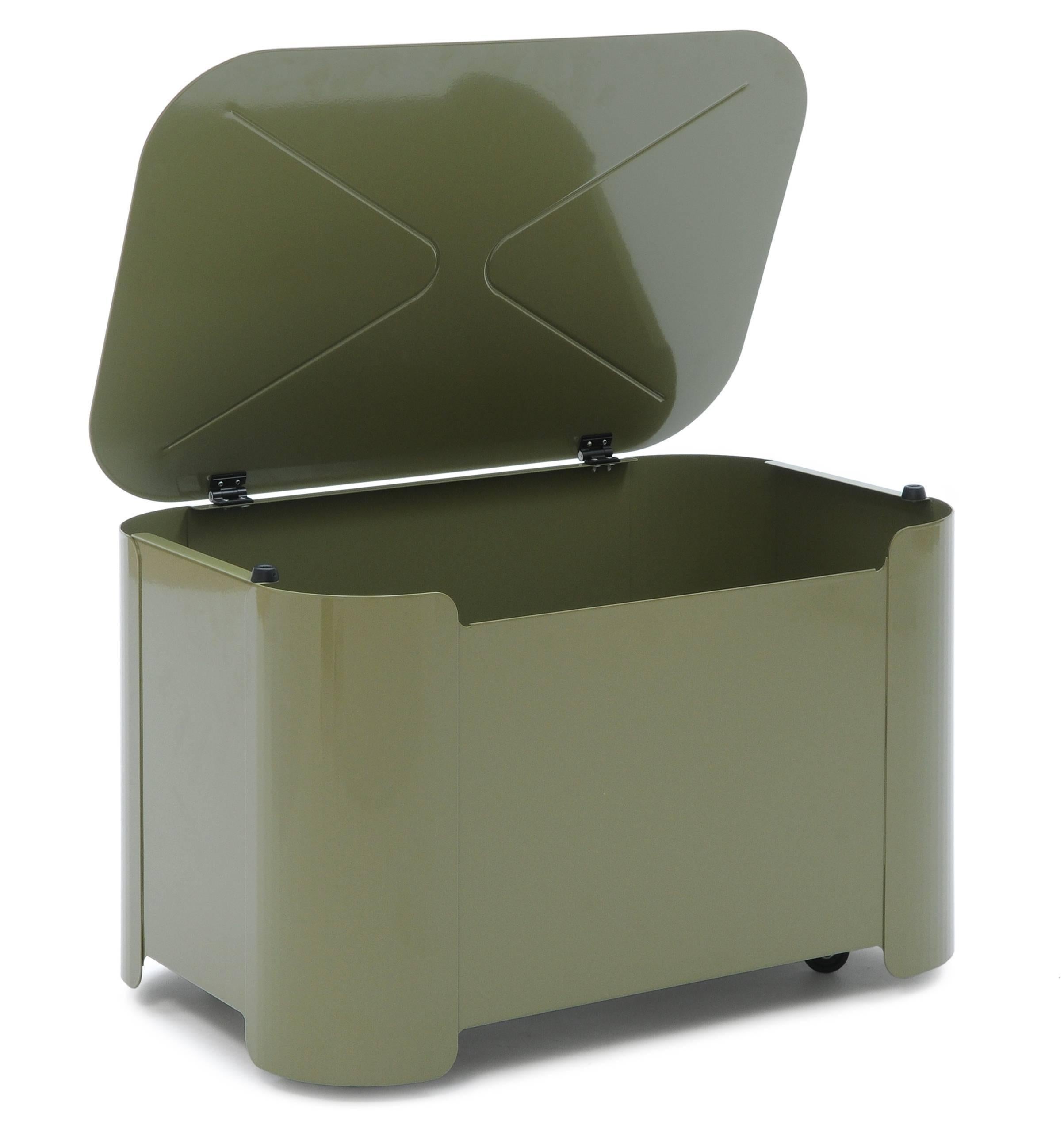 Turtle Kids Toybox in Khaki by Normal Studio and Tolix For Sale at 1stDibs