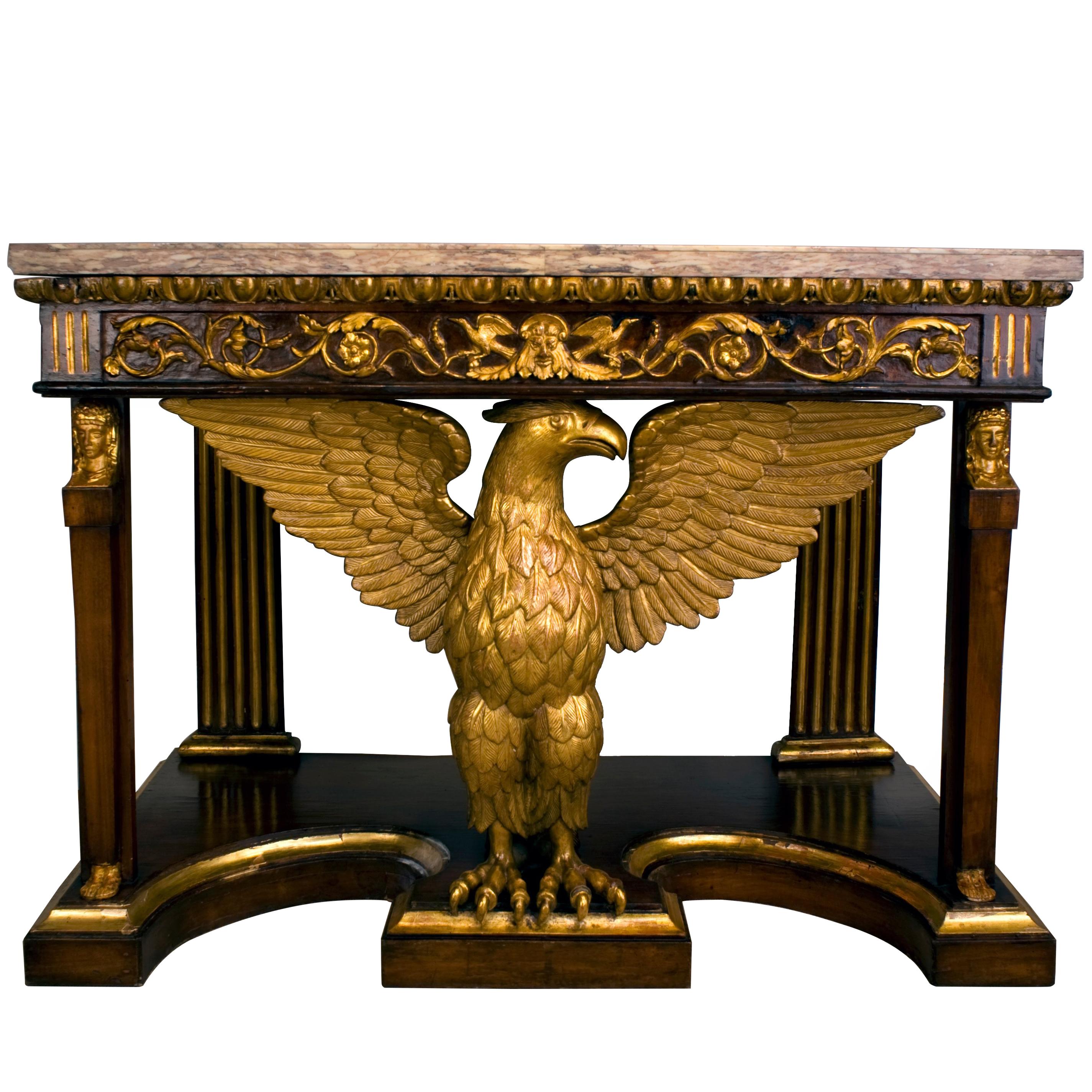 Tuscan Neoclassical Pier Table with Eagle Motif, circa 1820 For Sale at ...