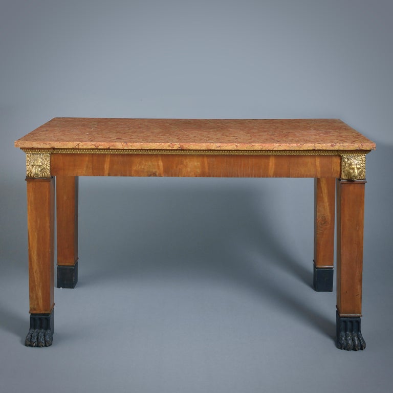 Tuscan Parcel-Gilt Fruitwood Side Table For Sale at 1stDibs