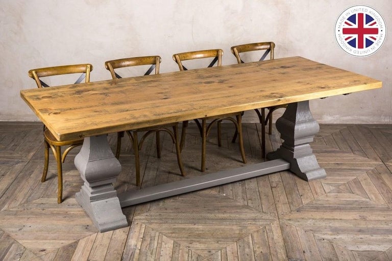Tuscan Table Handmade from Reclaimed Rustic Timber, 20th Century For ...