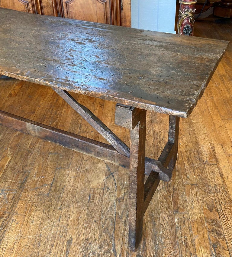 Tuscan Trestle Table, circa 1740 For Sale at 1stDibs
