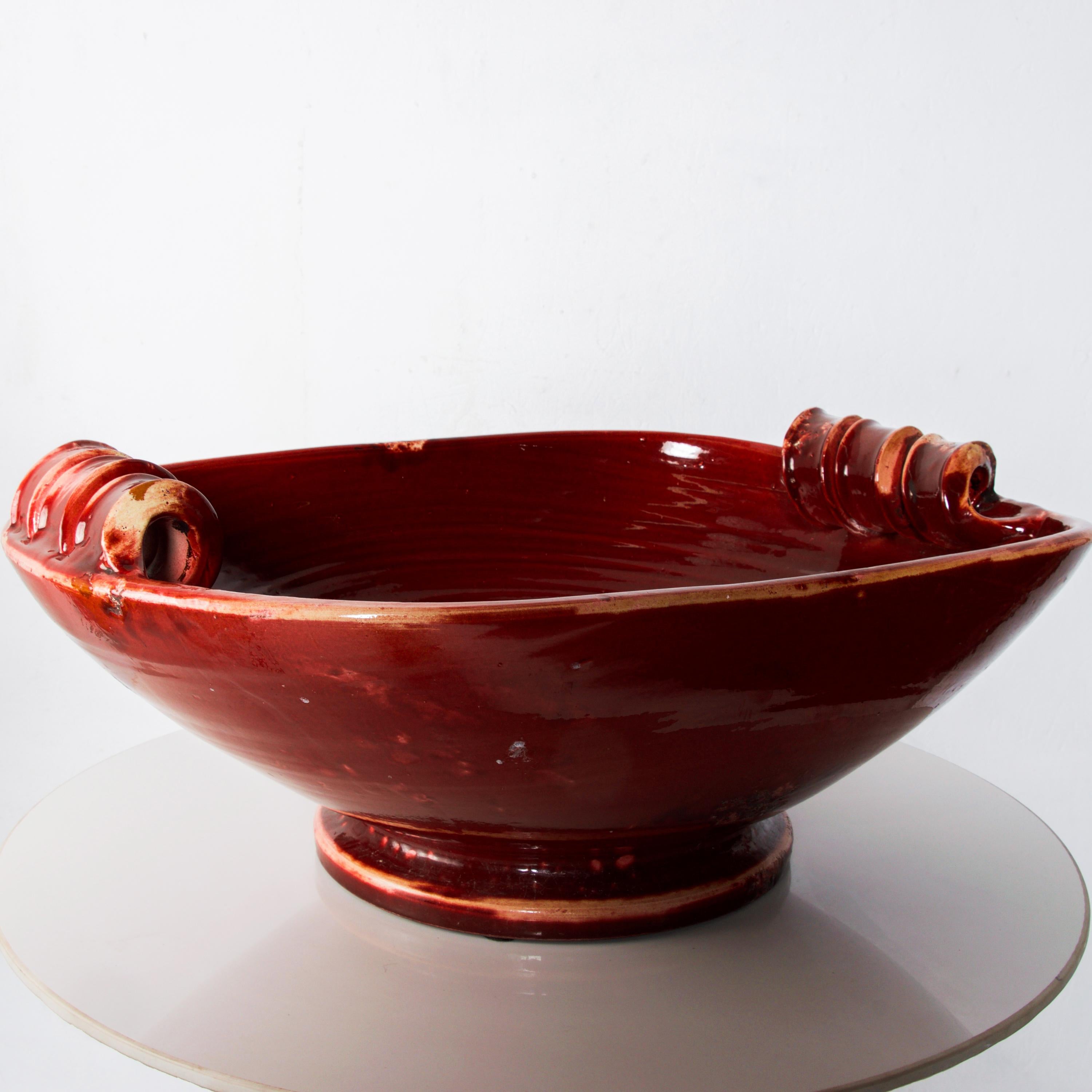 Tuscany Fortunata Red Pottery Large Bowl Made in Italy For Sale at ...
