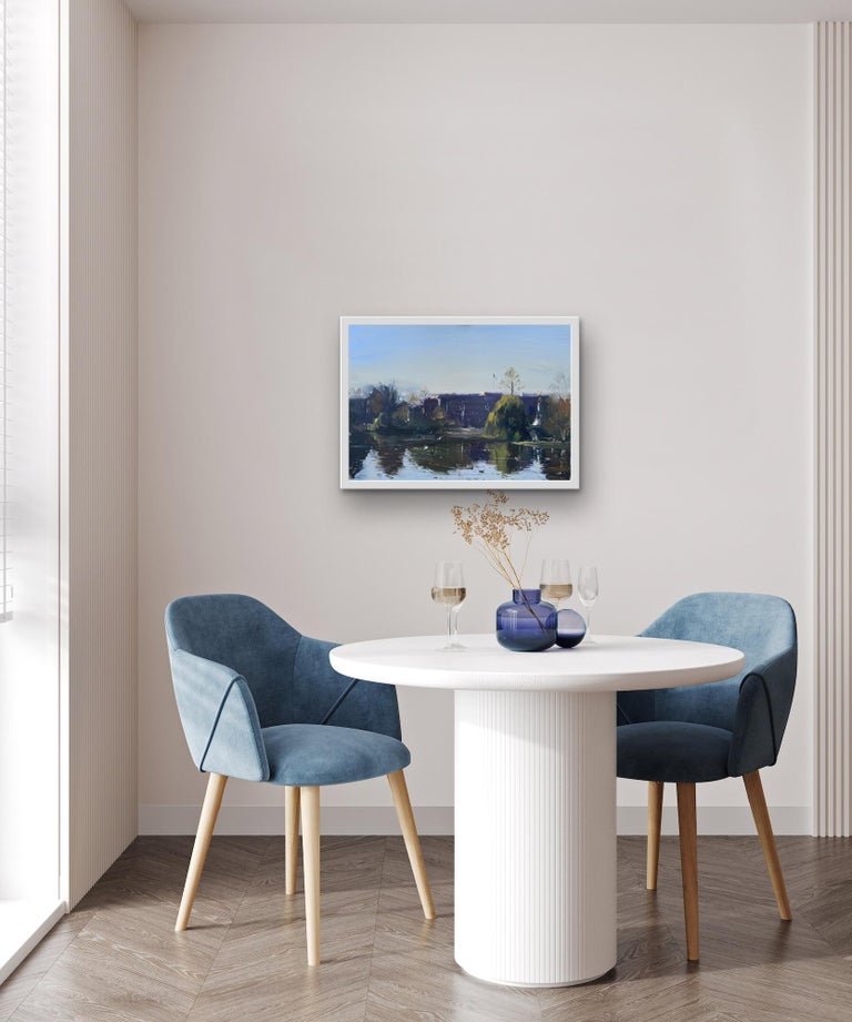 Tushar Sabale - Buckingham Palace from St. James Park, landscape art ...