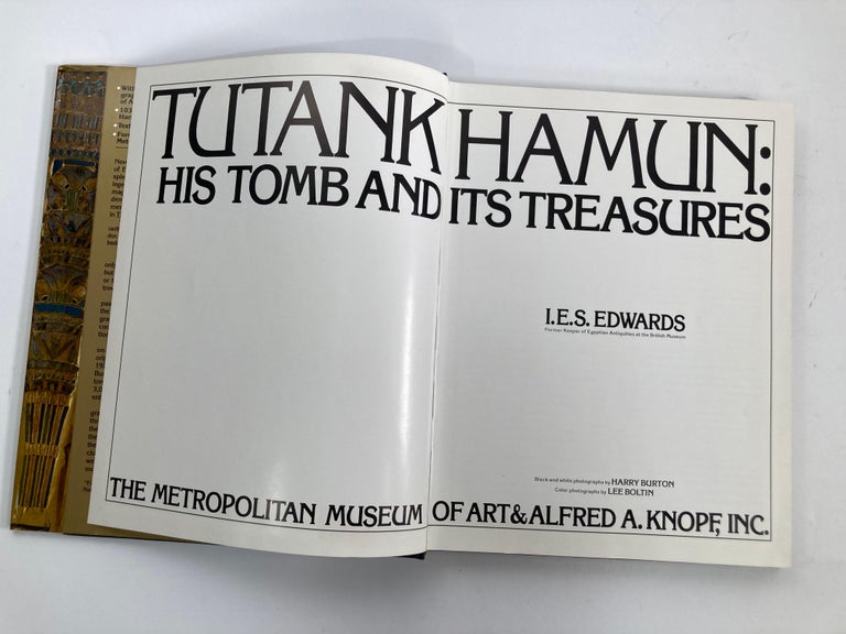 Tutankhamun: His Tomb and Its Treasures Hardcover Book For Sale at 1stDibs