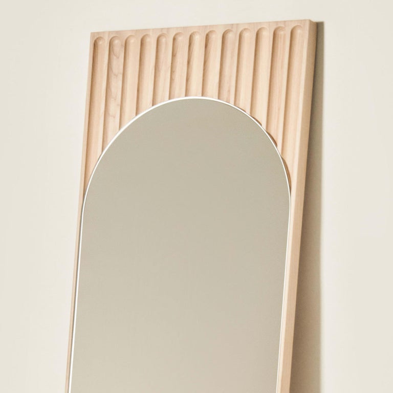 Tutto Sesto Rectangular Natural Ash Mirror For Sale at 1stDibs