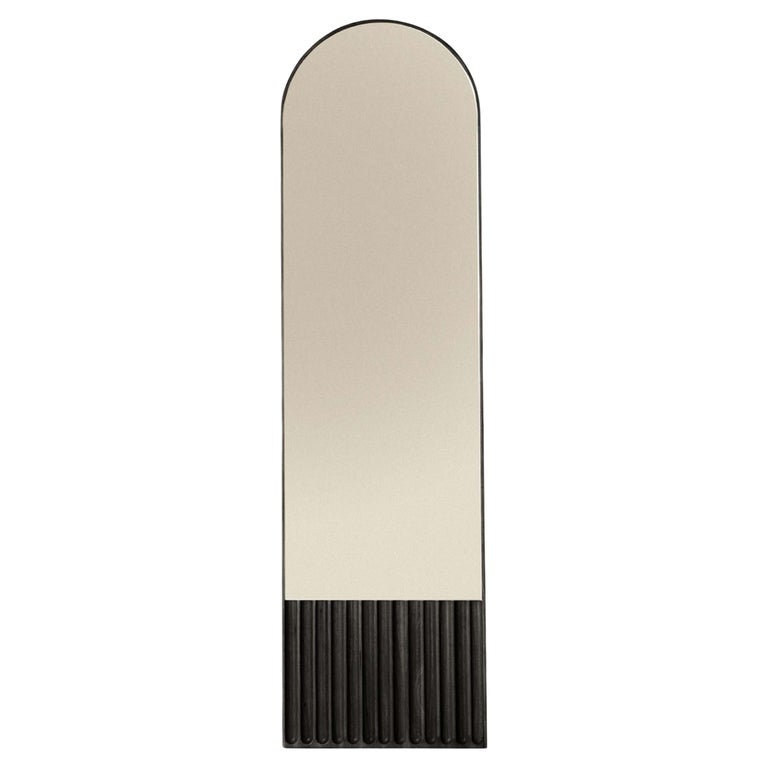 Tutto Sesto Round Black Ash Mirror For Sale at 1stDibs
