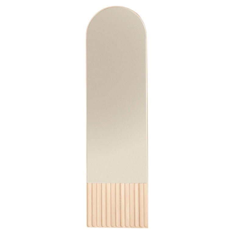 Tutto Sesto Round Natural Ash Mirror For Sale at 1stDibs