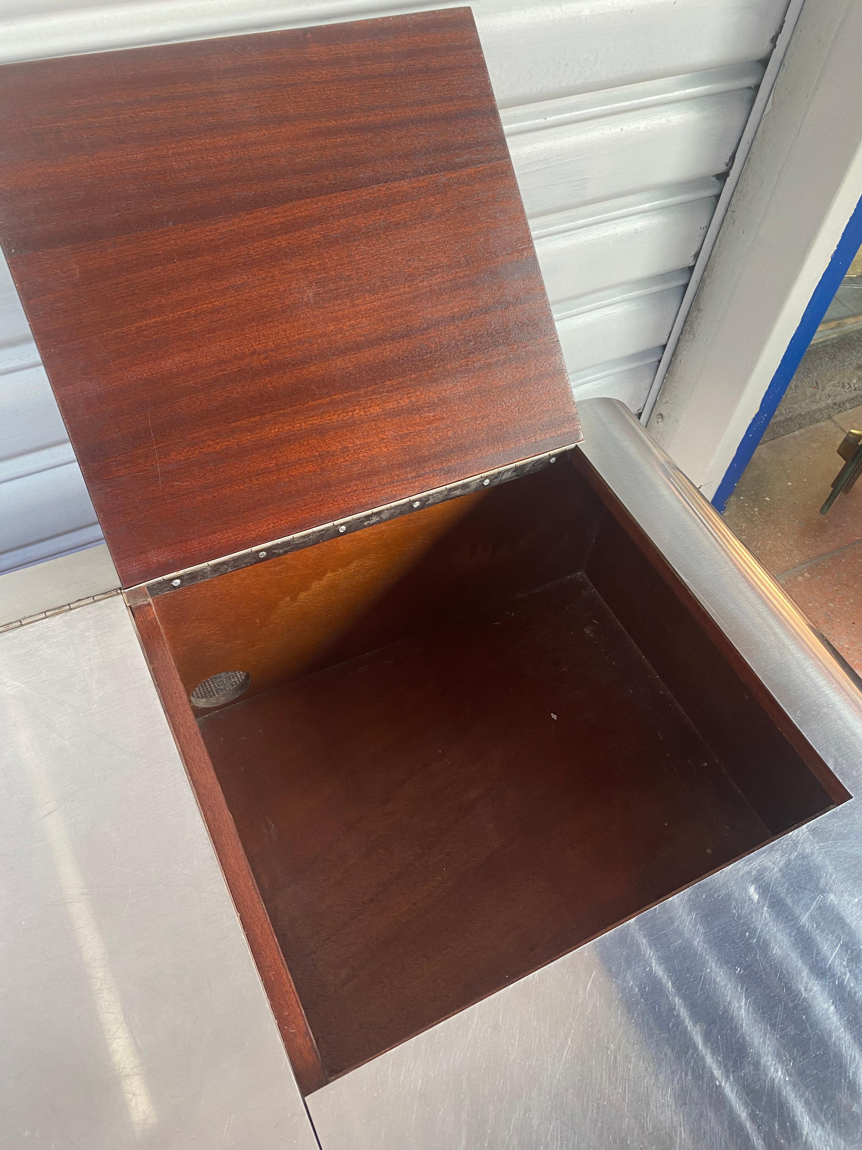 TV Stand and Control Unit, French Work 1970 For Sale at 1stDibs