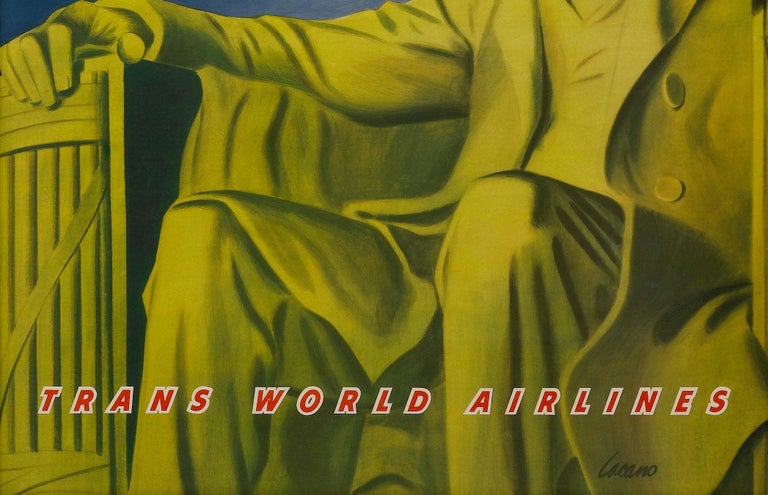 "TWA to and across America" Washington DC Vintage Travel Poster by ...
