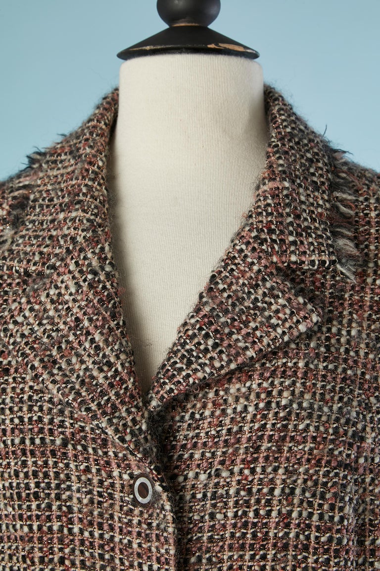Tweed single-breasted jacket Chanel For Sale at 1stDibs