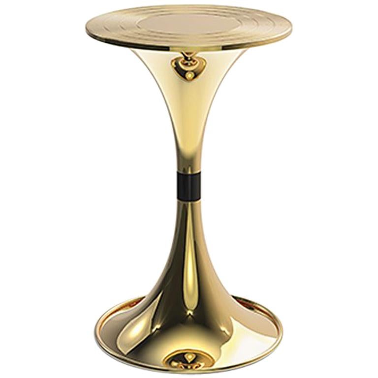 Tweeny Side Table in Gold-Plated Brass For Sale at 1stDibs | gold ...