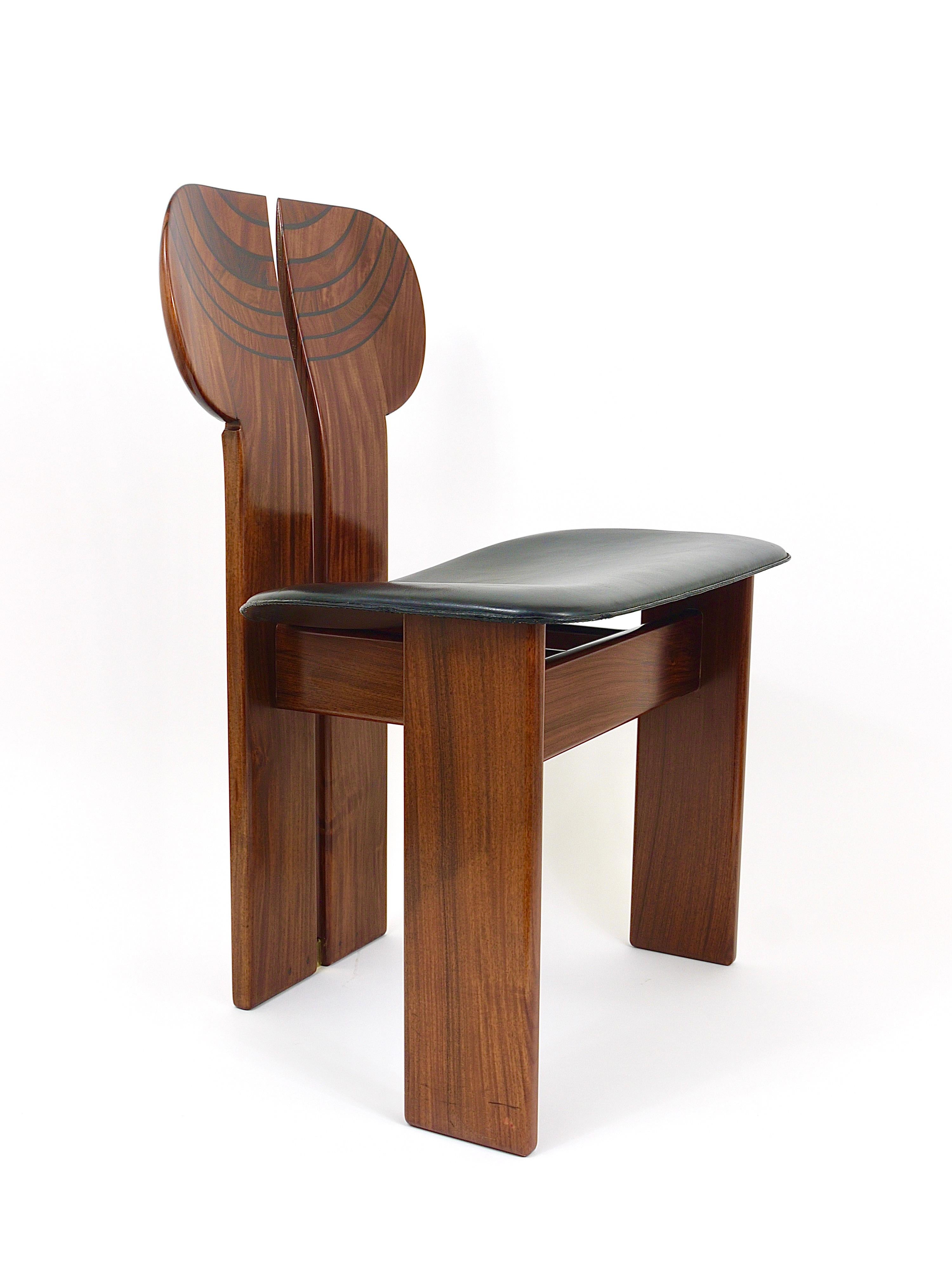 Twelve Aura and Tobia Scarpa Rosewood Africa Chairs, Artona, Maxalto ...