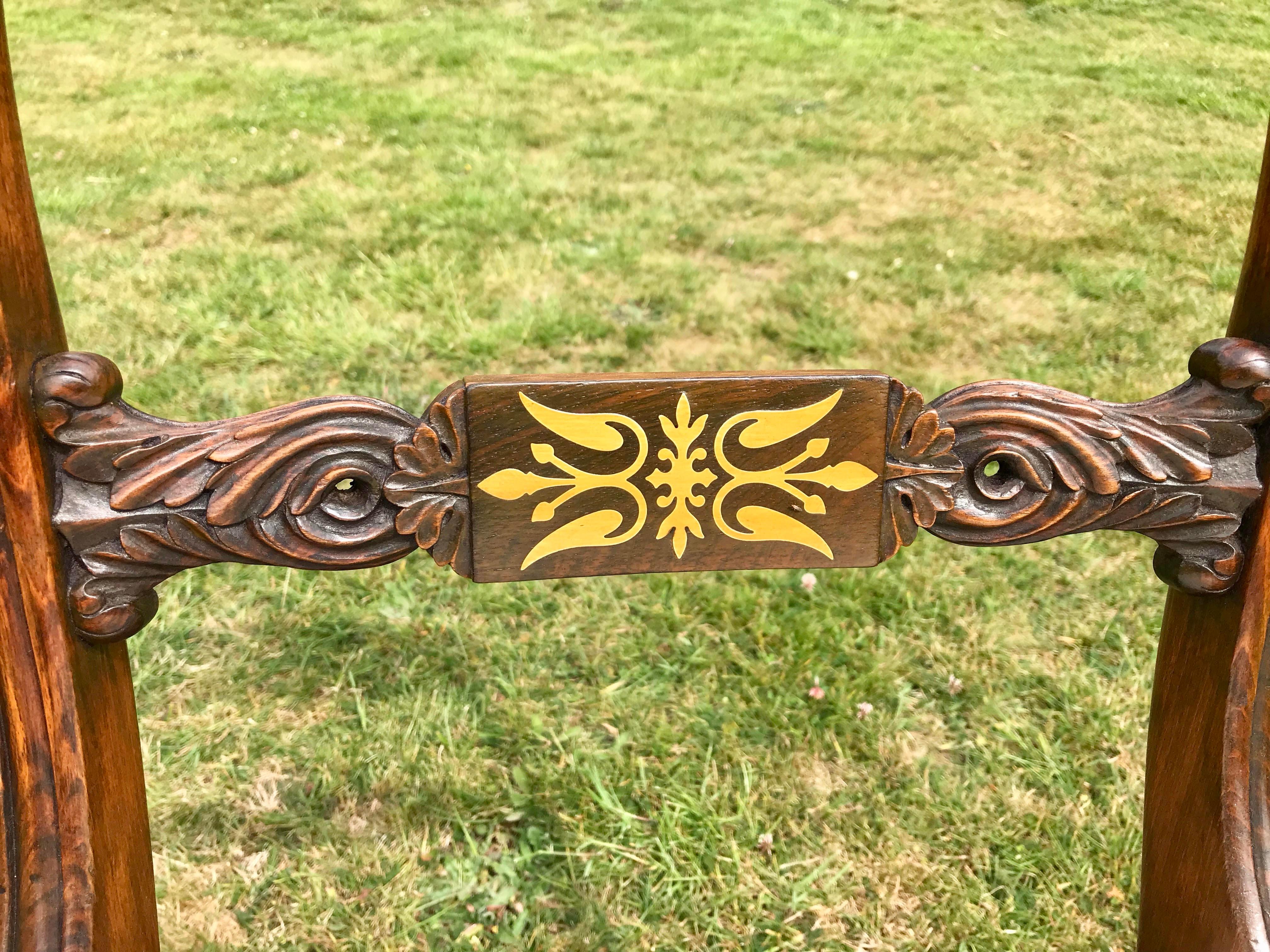 Twelve English Regency Period Brass Inlaid Dining Chairs at 1stDibs ...