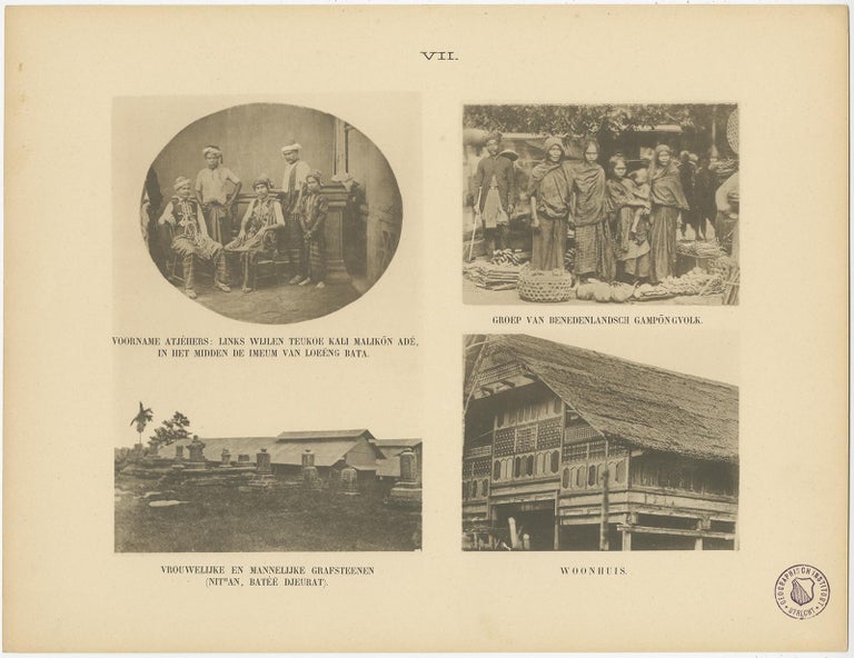 Twelve Prints of Aceh 'Atjeh' Published by E.J. Brill, '1895' For Sale ...