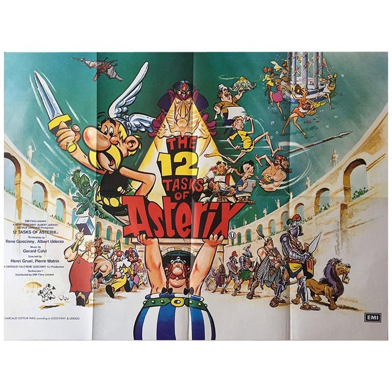 Twelve Tasks Of Asterix, The (1976) Poster For Sale at 1stDibs