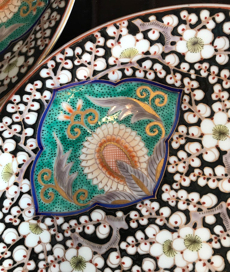 Twelve Vintage Chinese Enamel Plates at 1stDibs