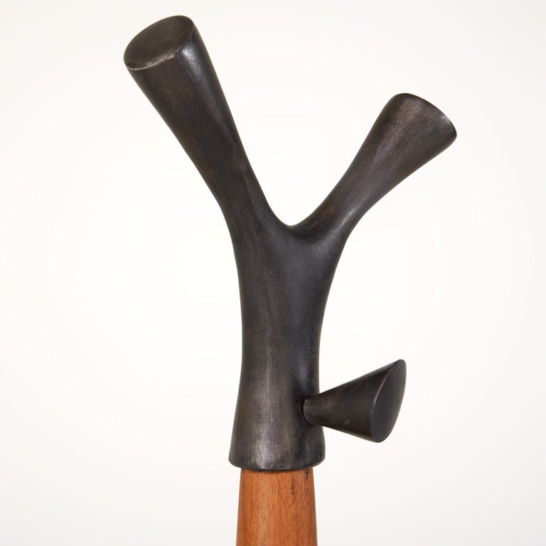 Twig Face Coat Rack/Stand, Mahogany and Cast Aluminum, Jordan Mozer ...