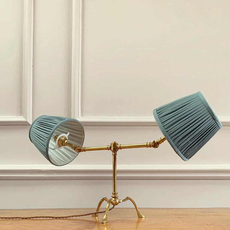 Bespoke Twin Arm Reading Lamp For Sale at 1stDibs